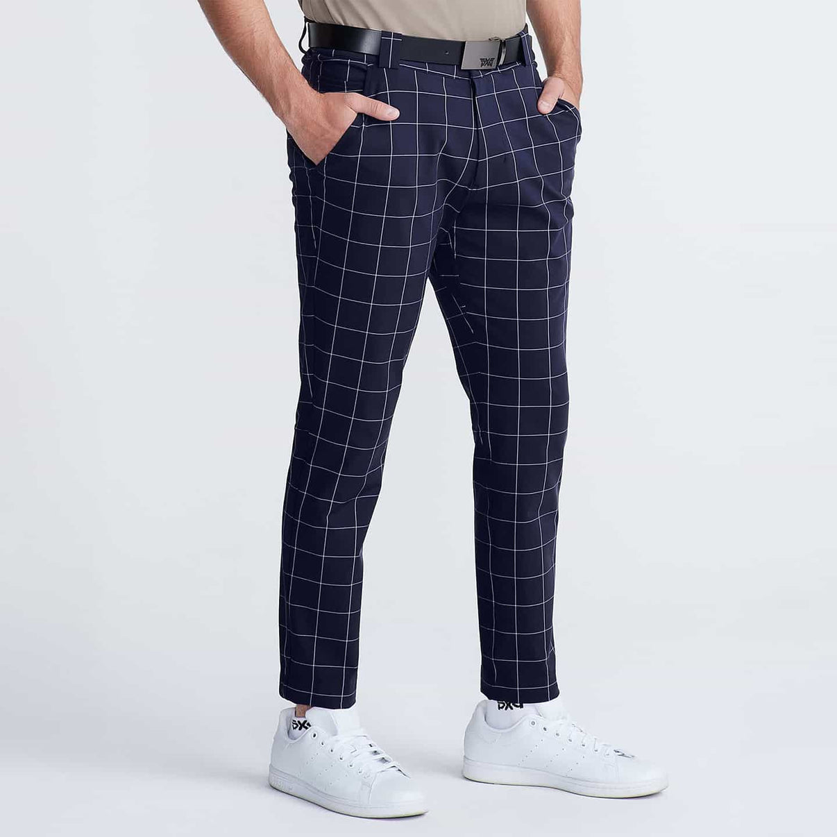 Men's Windowpane Slim Trousers | PXG