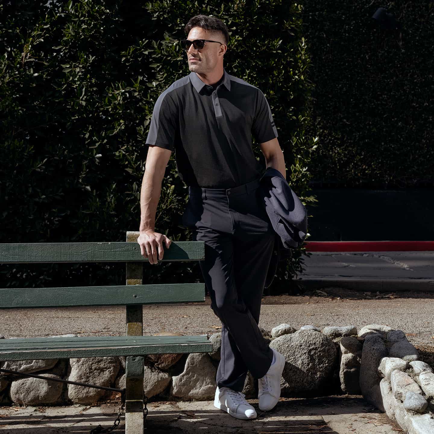 Men's Short Sleeve Shoulder Trim Polo | PXG